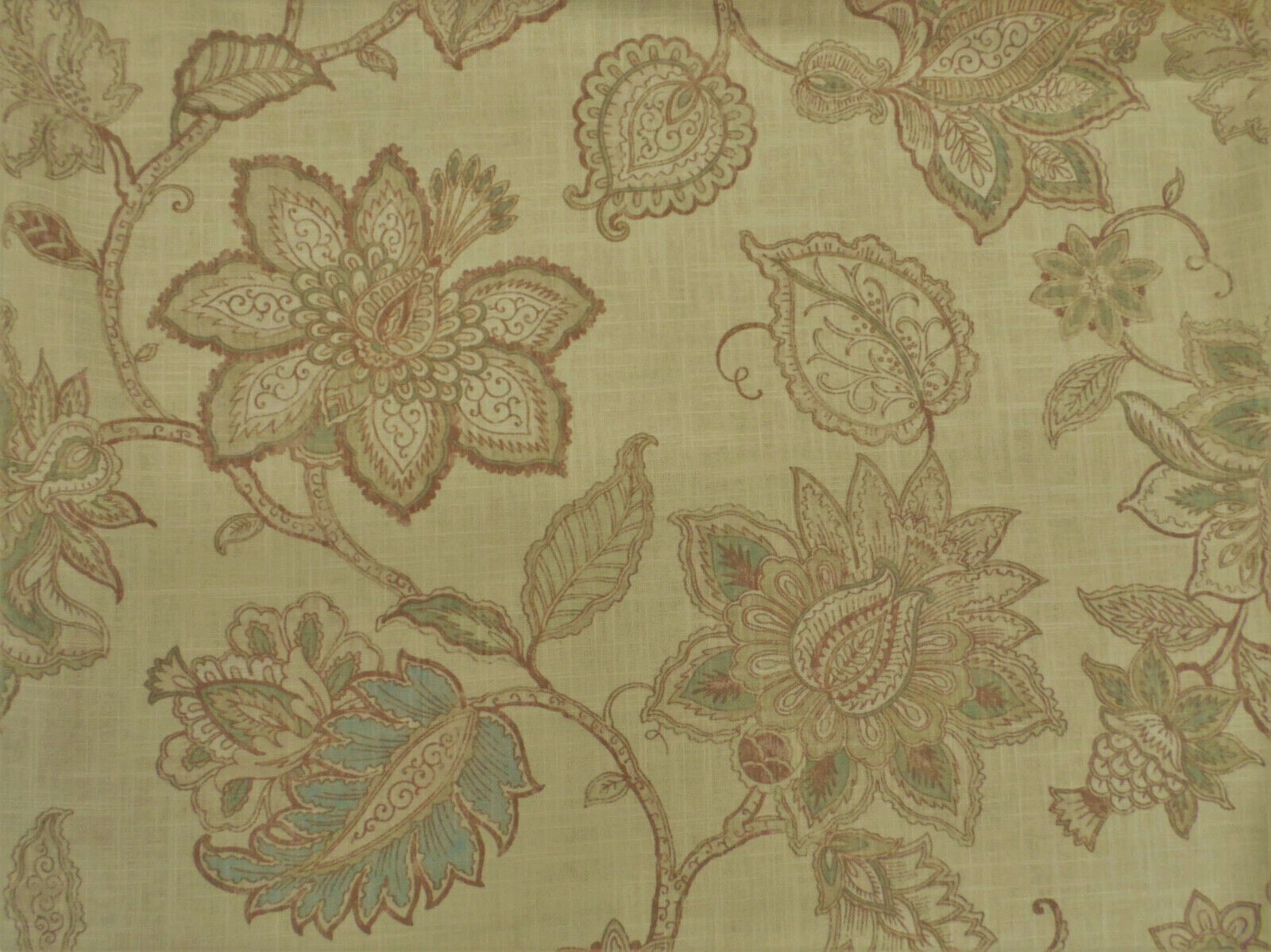 10 Yard Lot Belle Maison Celine Linen Upholstery Drapery Fabric Natural ...