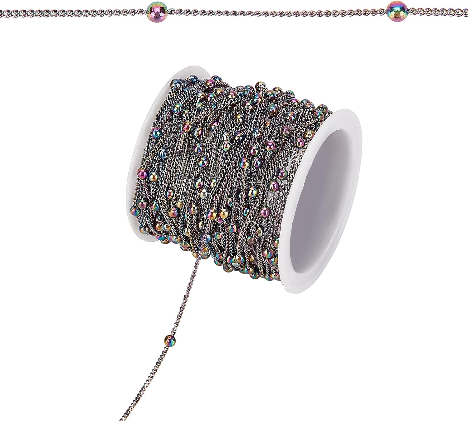 10 Yard Multi-Color Satellite Chains Necklace Jewelry Making Chains ...
