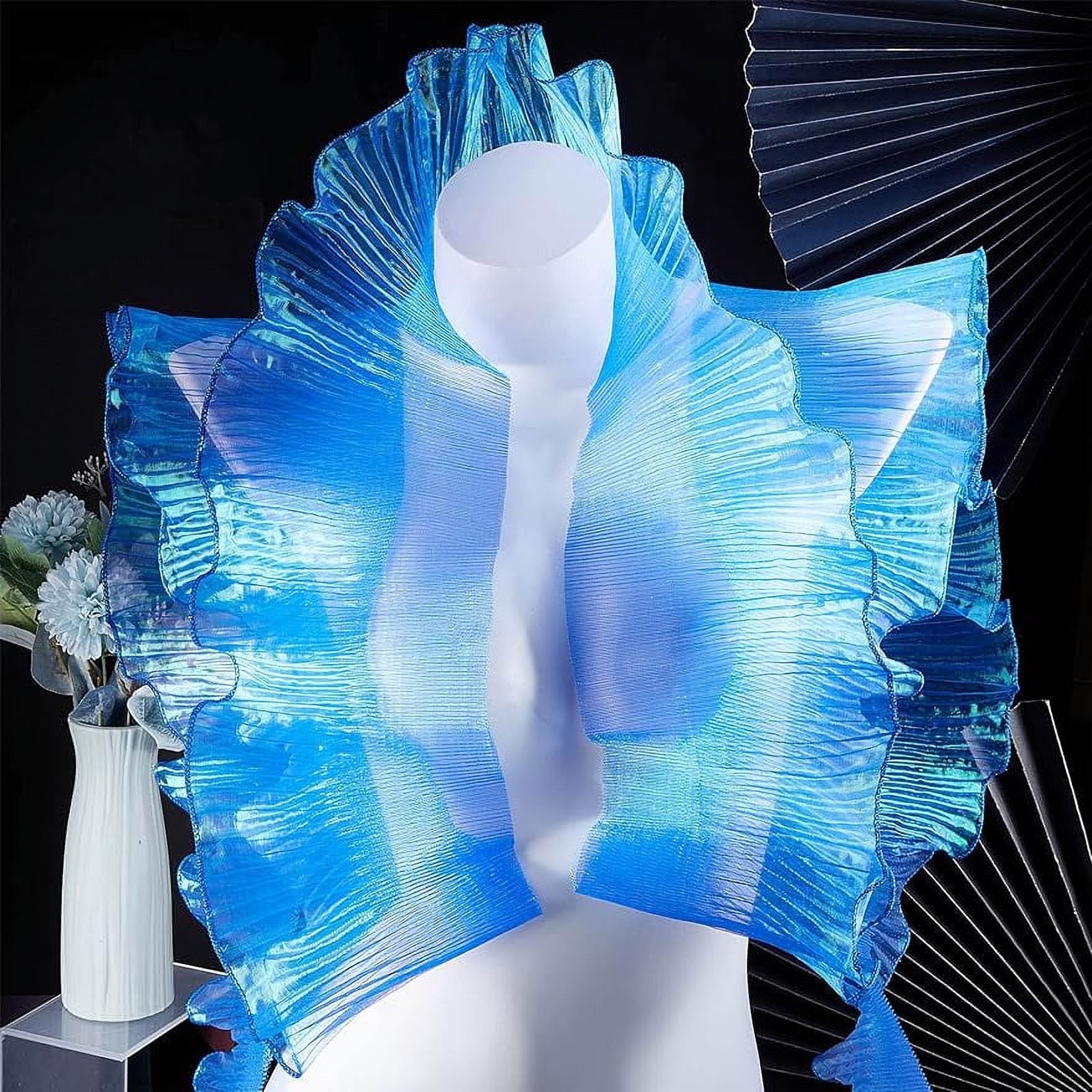 10 Yard Polyester Organza Retro Ruffled Pleated Lace Fabric Trim ...