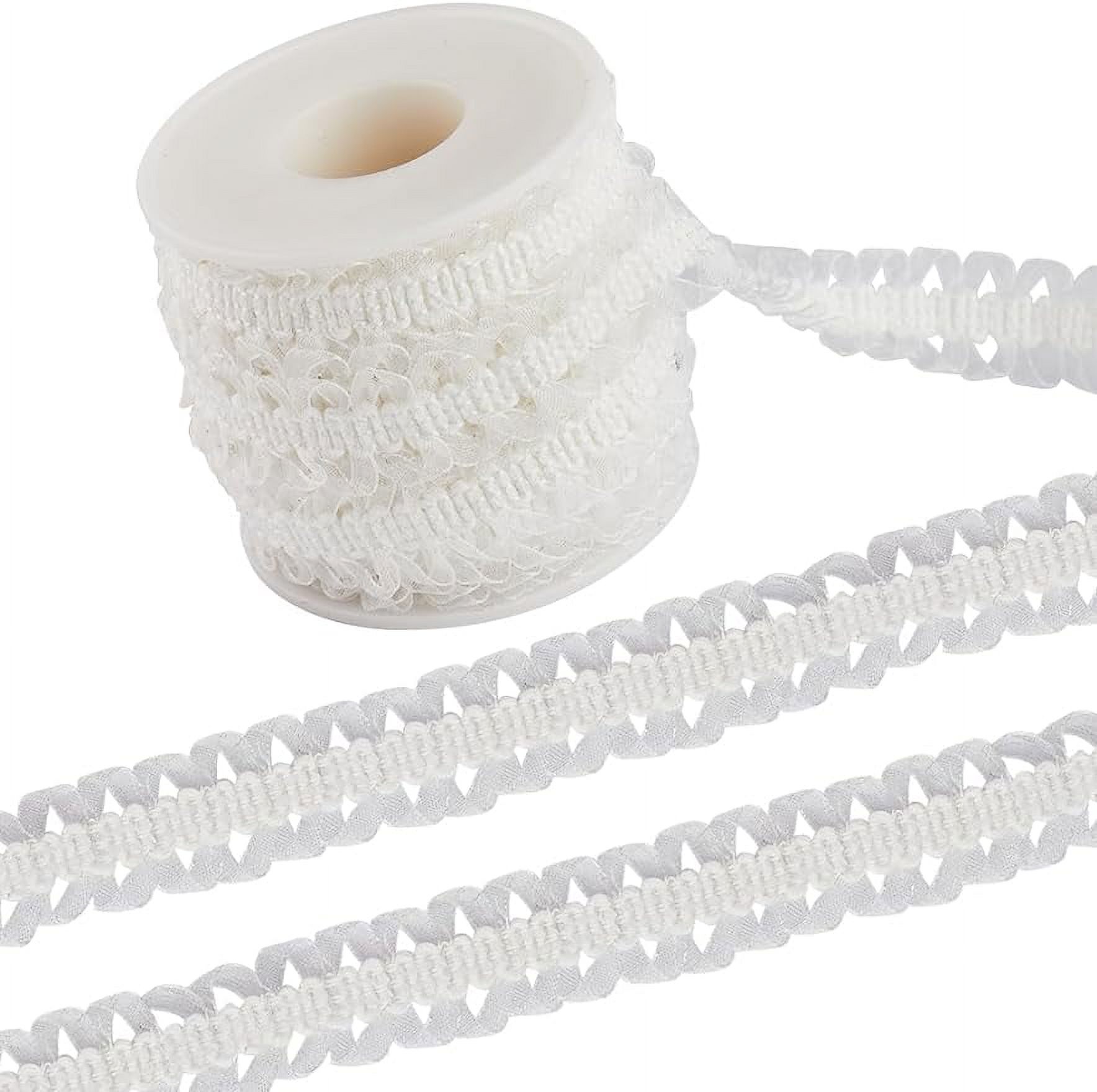 10 Yard x 0.79" White Elastic Lace Ribbon Gimp Braid Stretch Laces Trim ...