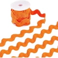 10 Yards 1.5"/37mm Wide Wave Bending Fringe Trim Rick Rack Dark Orange ...