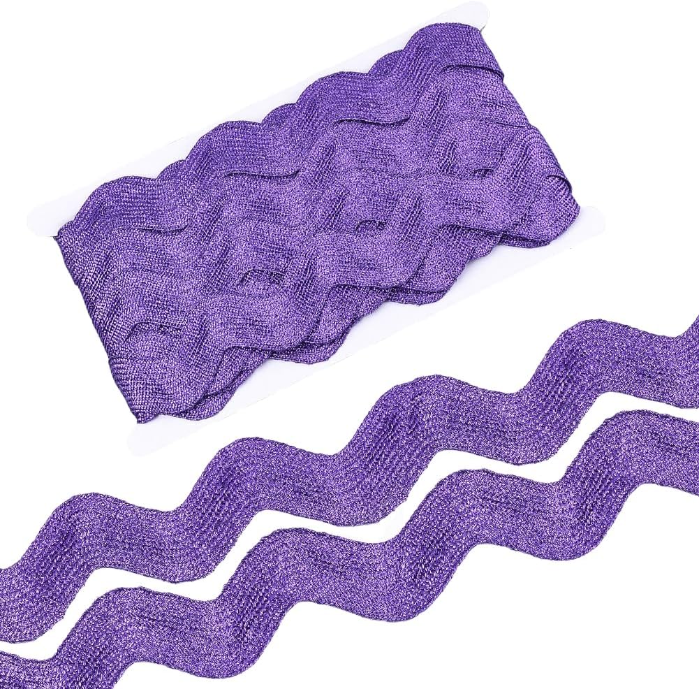10 Yards 1.57 Inch/ 40mm Purple Rick Rack Ribbon RIC Rac Wave Trim ...