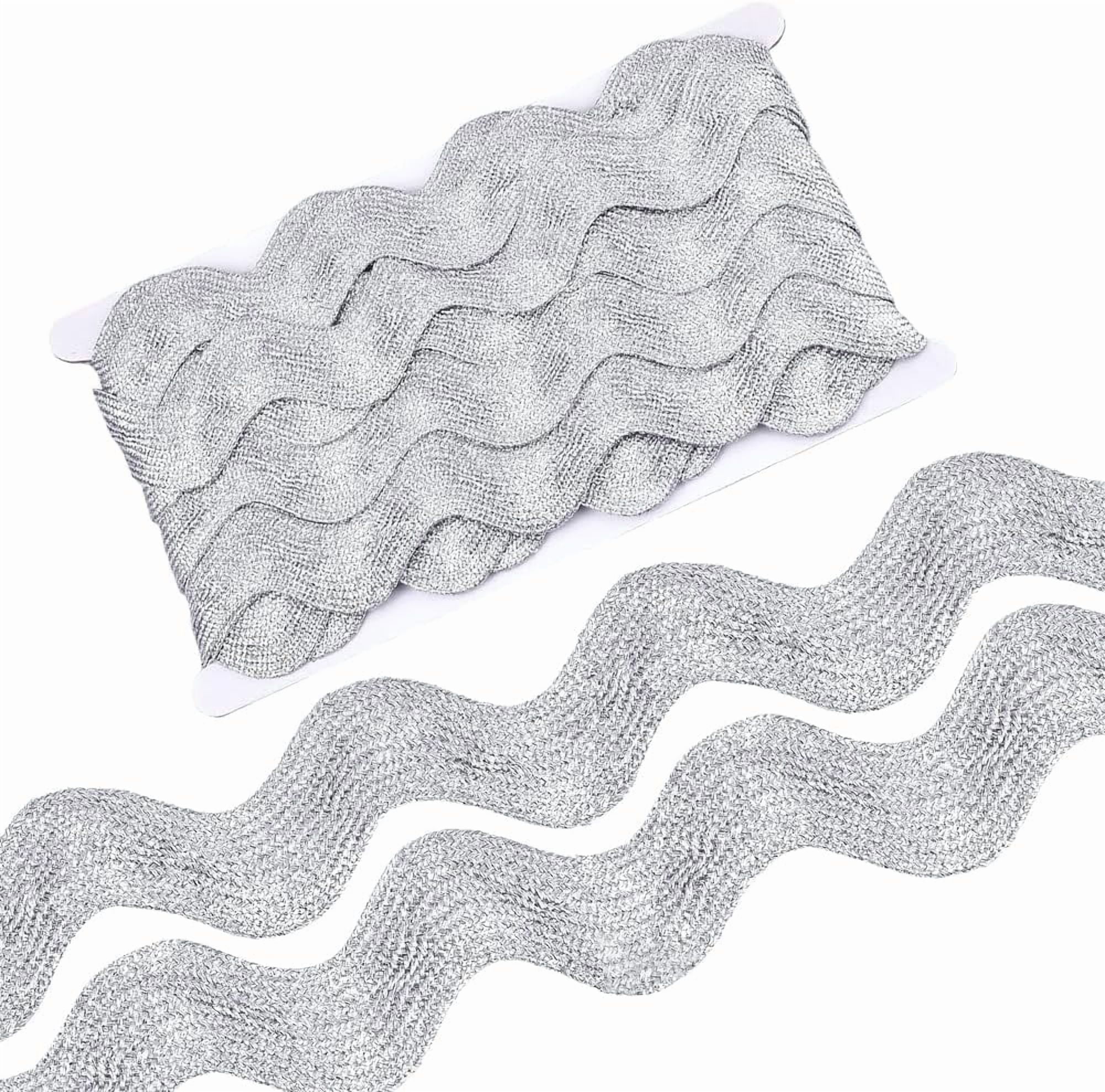 10 Yards 1.57 Inch/ 40mm Silver Rick Rack Trim Wide RIC Rac Wave Trim ...