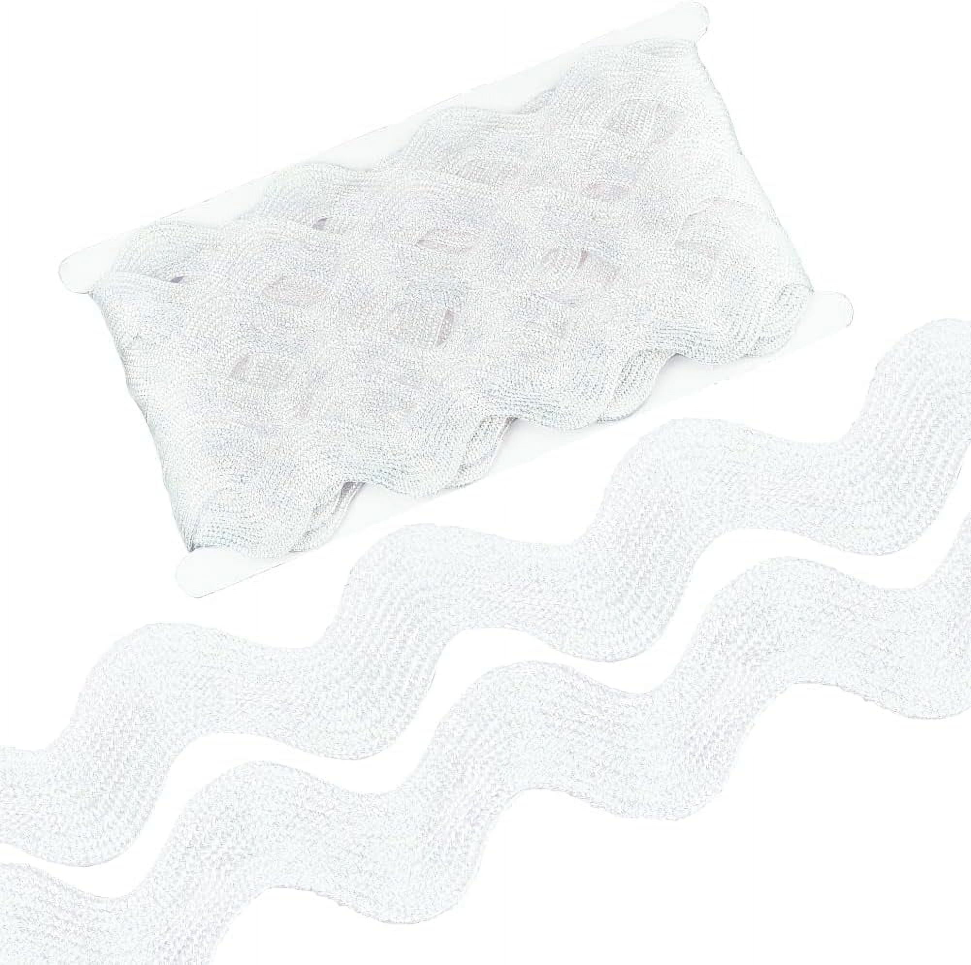 10 Yards 1.57 Inch/ 40mm White RIC Rac Trim Wide Rick Rack Wave Trim ...