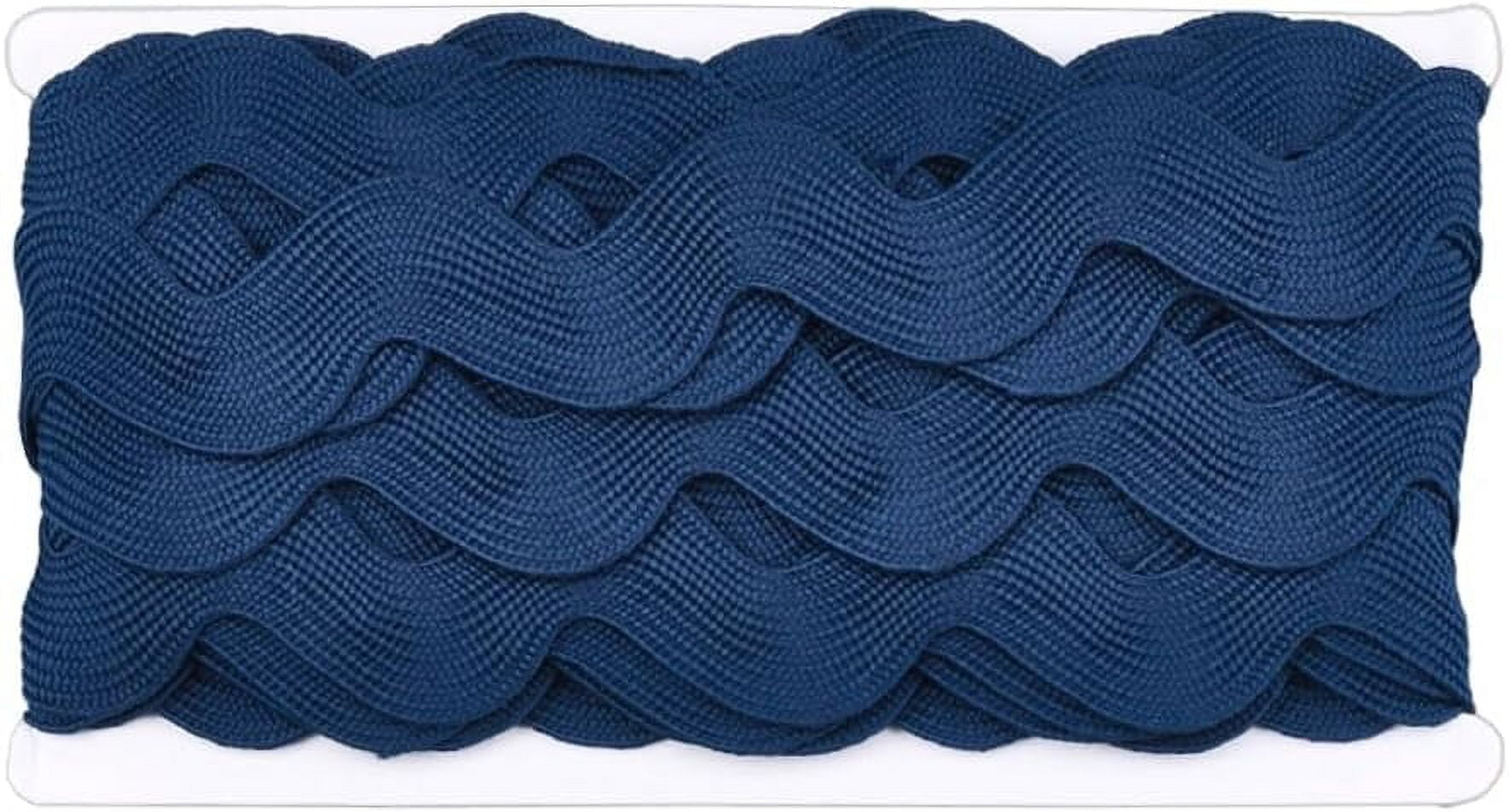 10 Yards 1.57 Inch Navy Blue RIC Rac Trim Ribbon Rick Rack Ribbon Wave ...