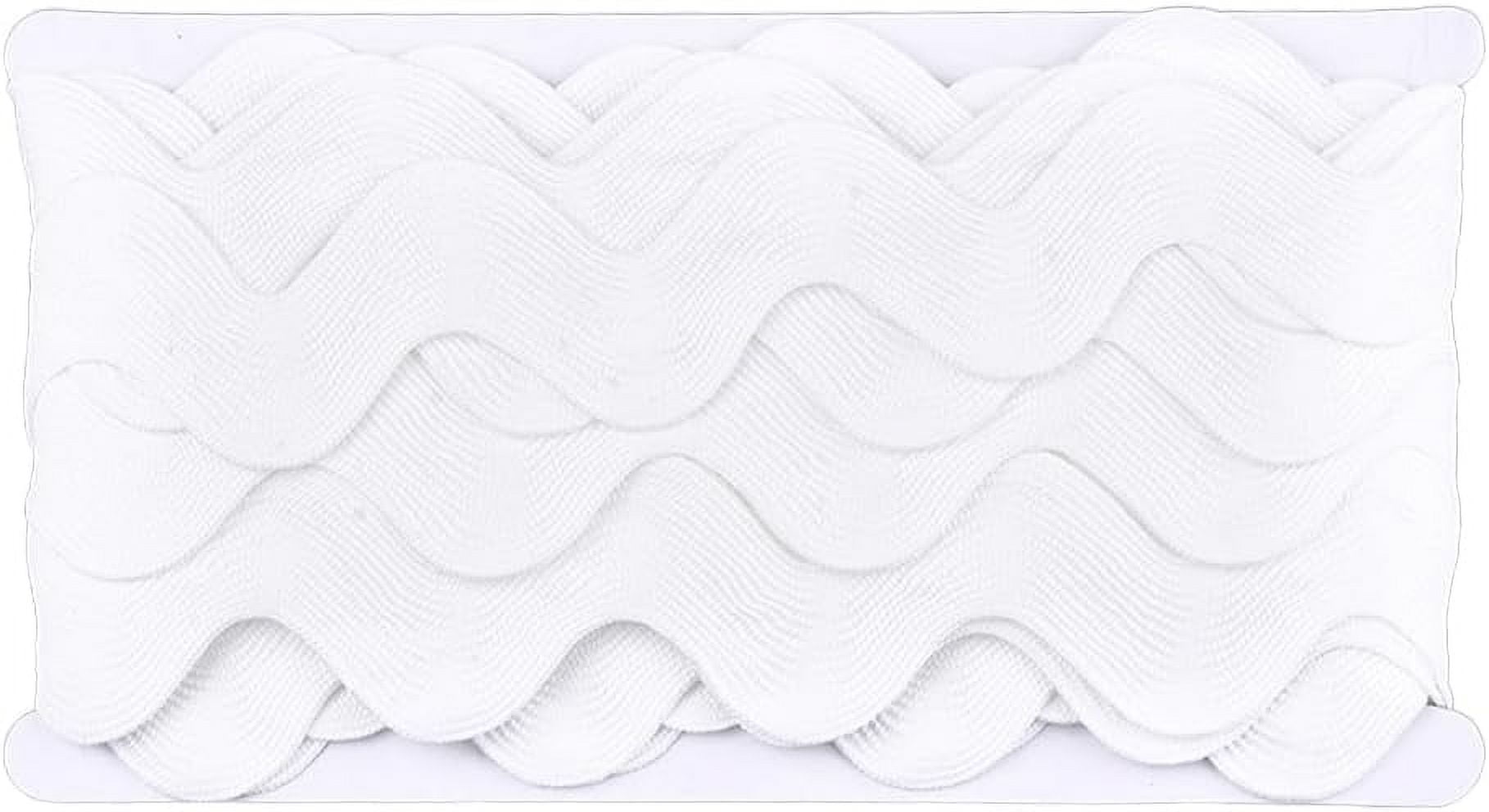 10 Yards 1.57 Inch White Rick Rack Wave Trim Ric Rac Ribbon Bending ...