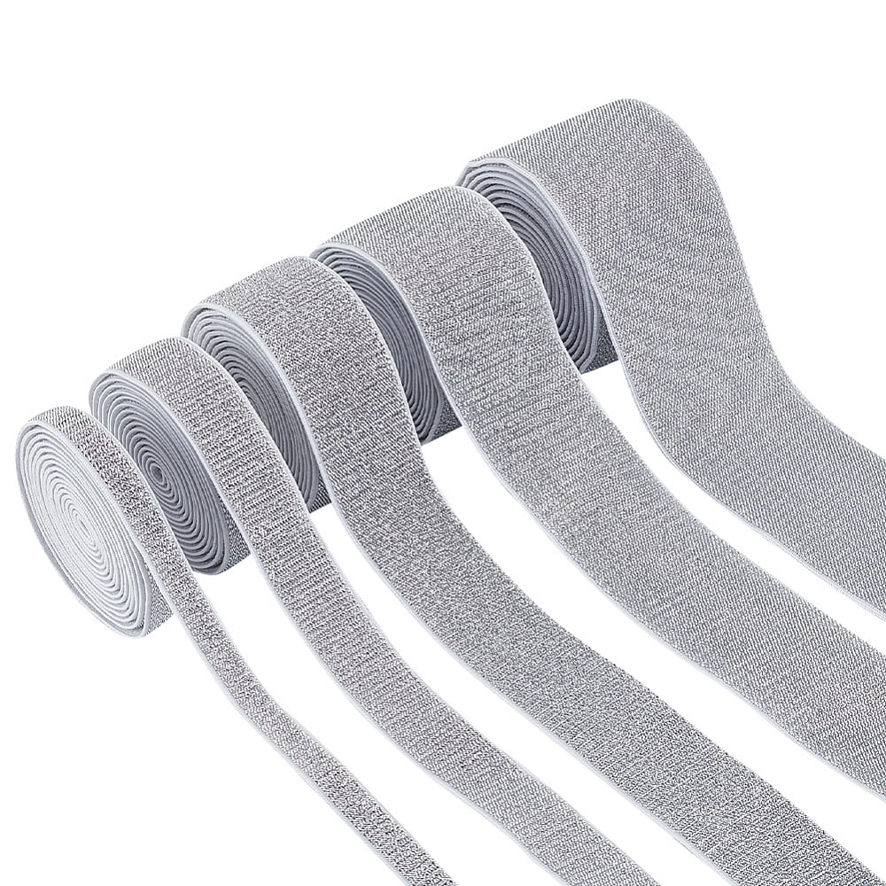 10 Yards 5 Styles Elastic Cords Stretchy Band for Clothes Sewing Flat ...