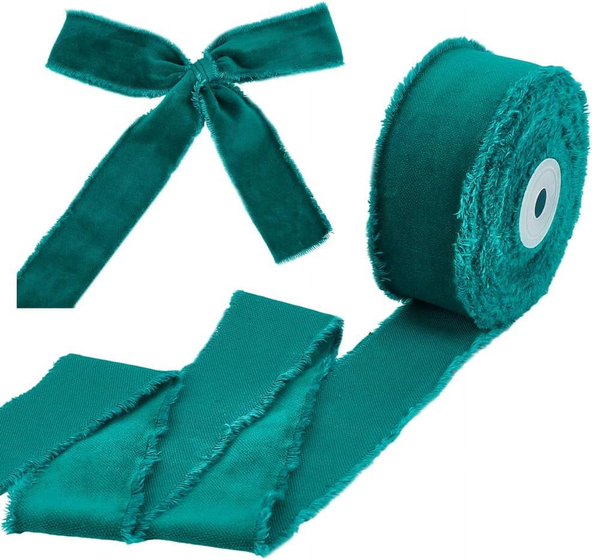 10 Yards/9.1m Dark Green Velvet Ribbon 1.5 inch Wide Fringe Velvet ...