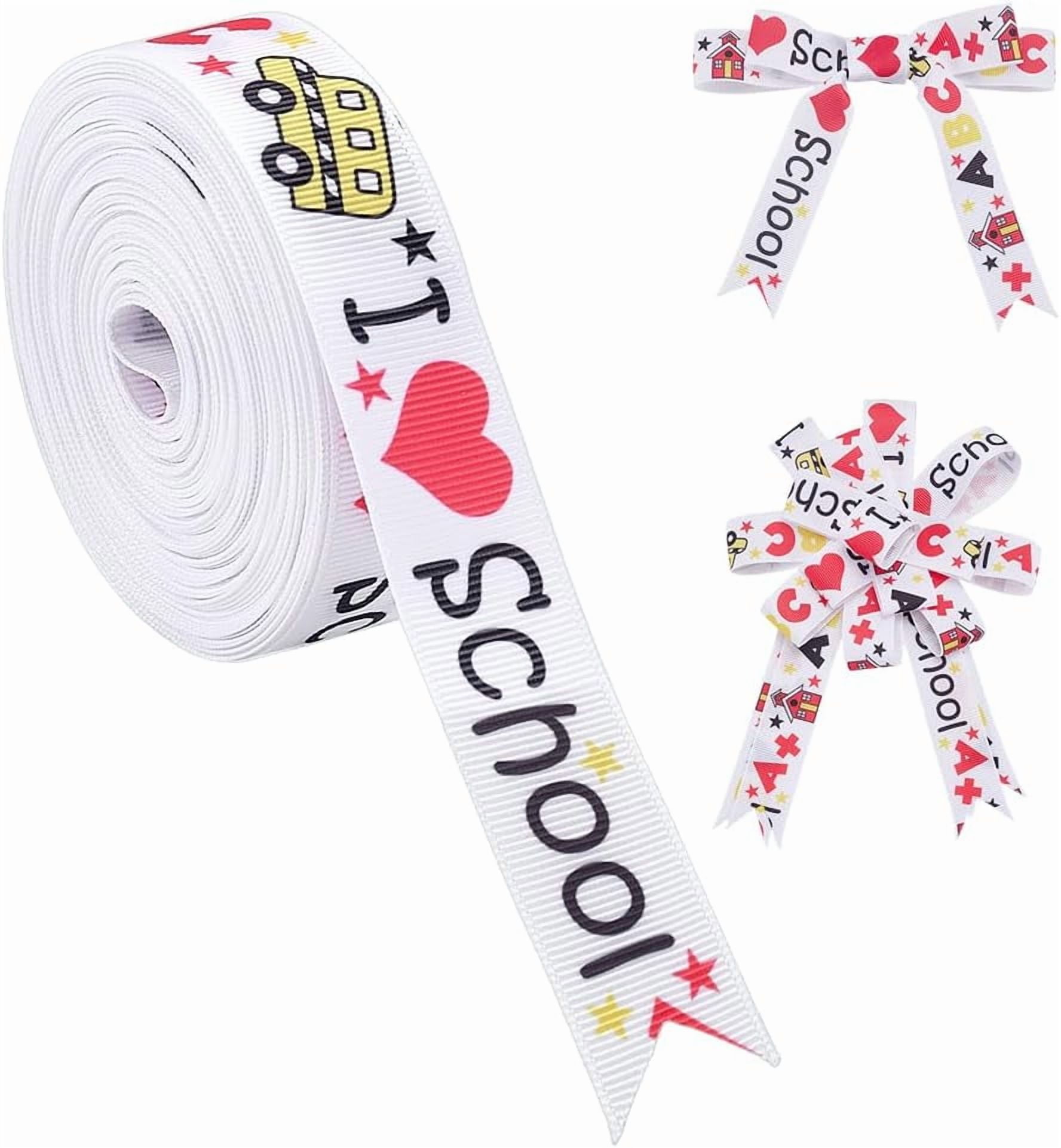 10 Yards Back to School Ribbon 7/8 inch Aphabet Letter School Craft ...