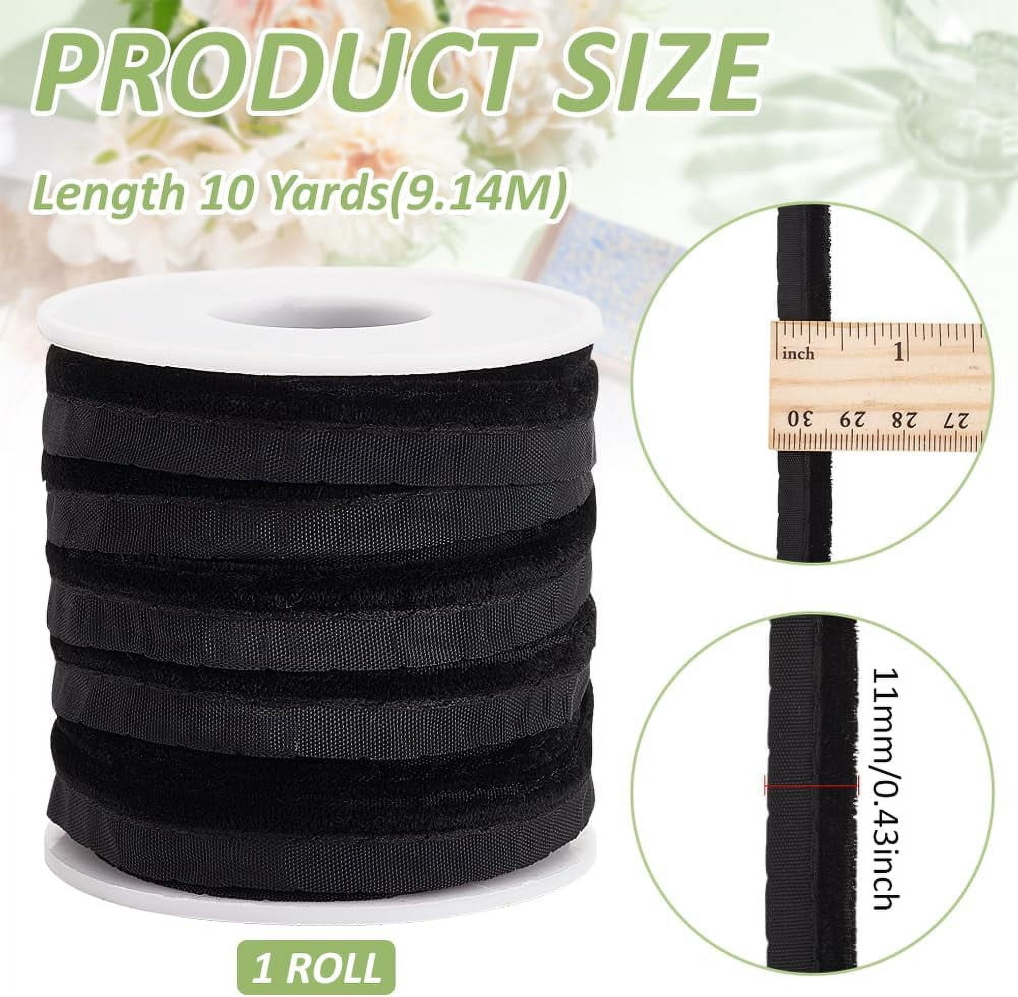 10 Yards Black Velvet Piping Bias Tape 3/8 Inch Wide Welt Cord Piping ...