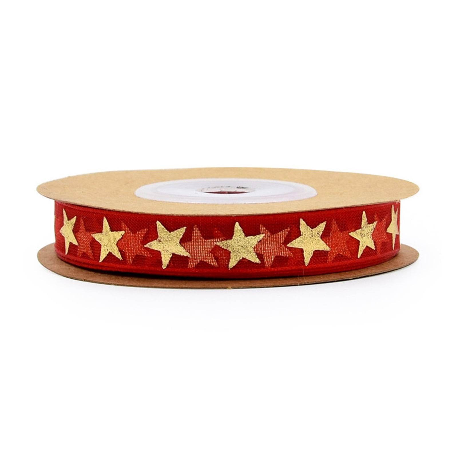 10 Yards Christmas Ribbon Gift Wrapping Hair Accessories Xmas Star ...