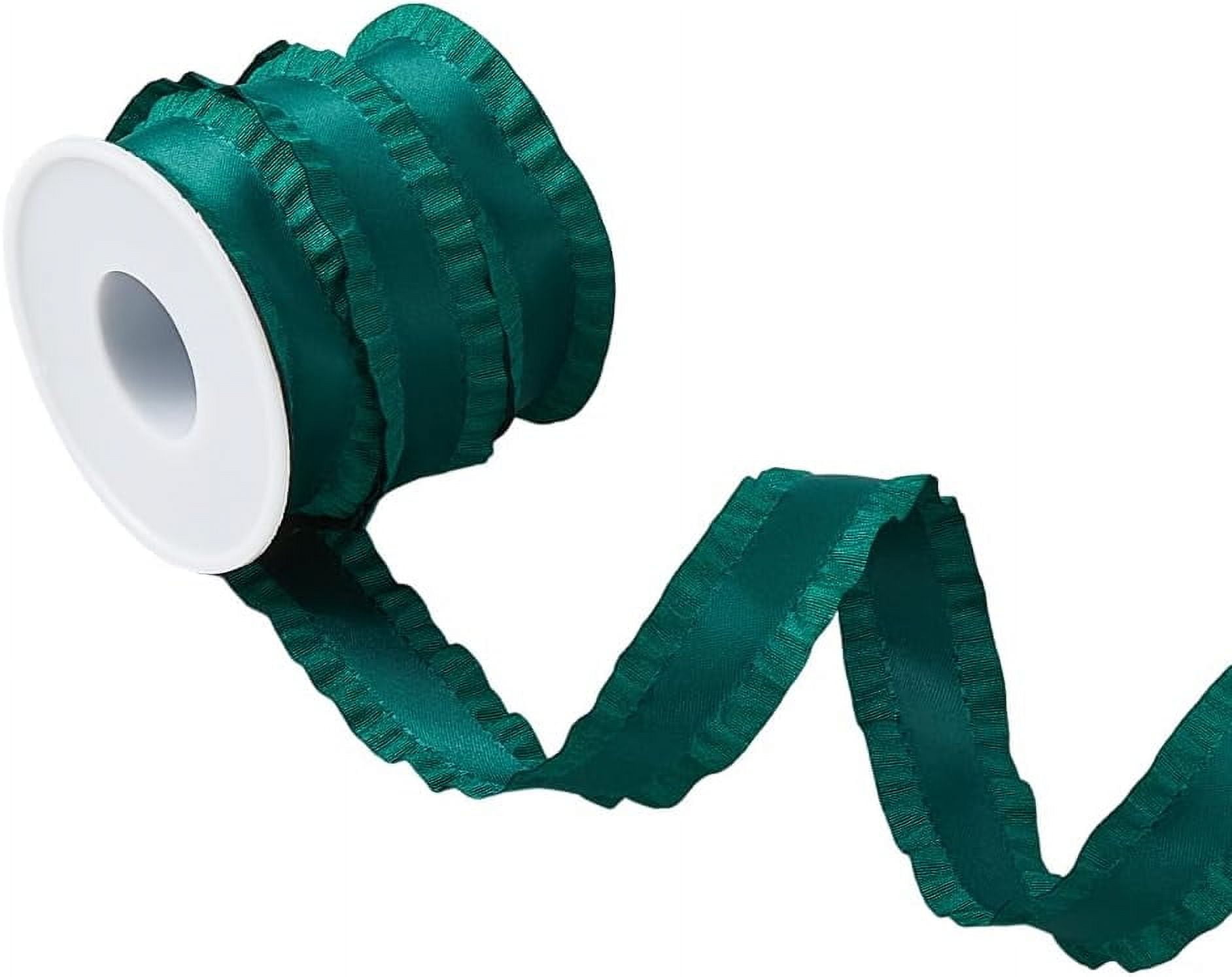 10 Yards Double Ruffle Ribbon Trim Sea Green Ruffle Pleated Trim 7/8 ...