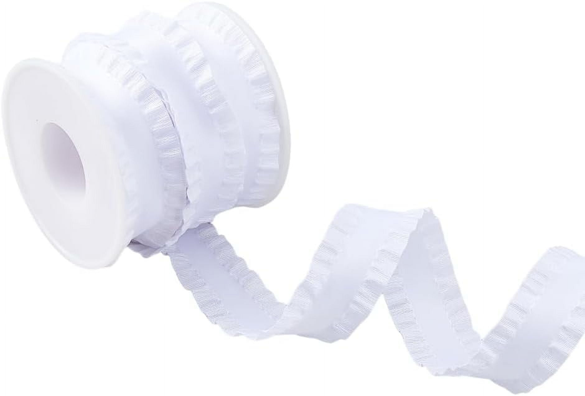 10 Yards Polyester Pleated Edged Ribbon for Clothing Decoration Bowknot ...