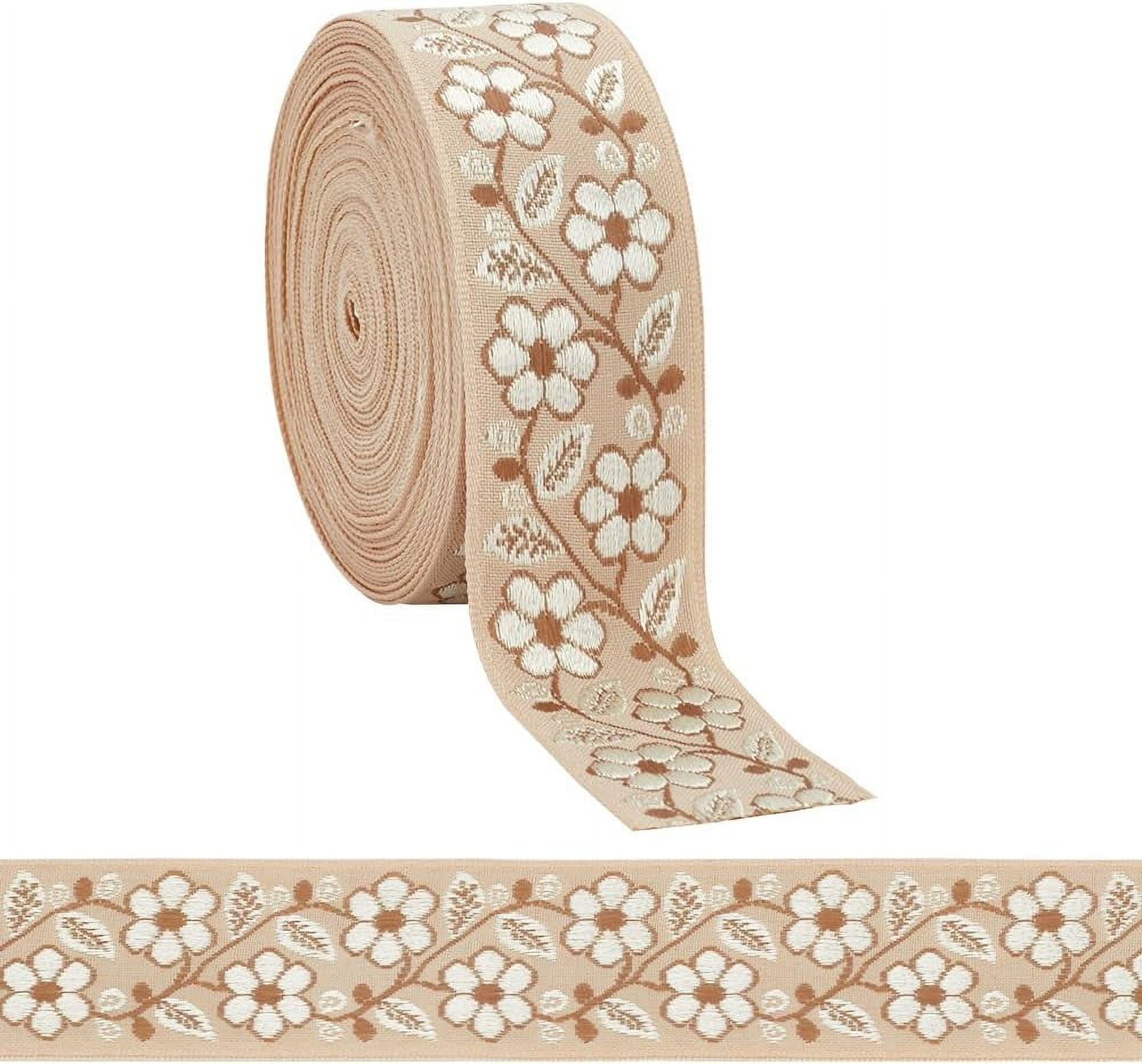 10 Yards Ethnic Style Embroidery Polyester Ribbons Jacquard Ribbon ...