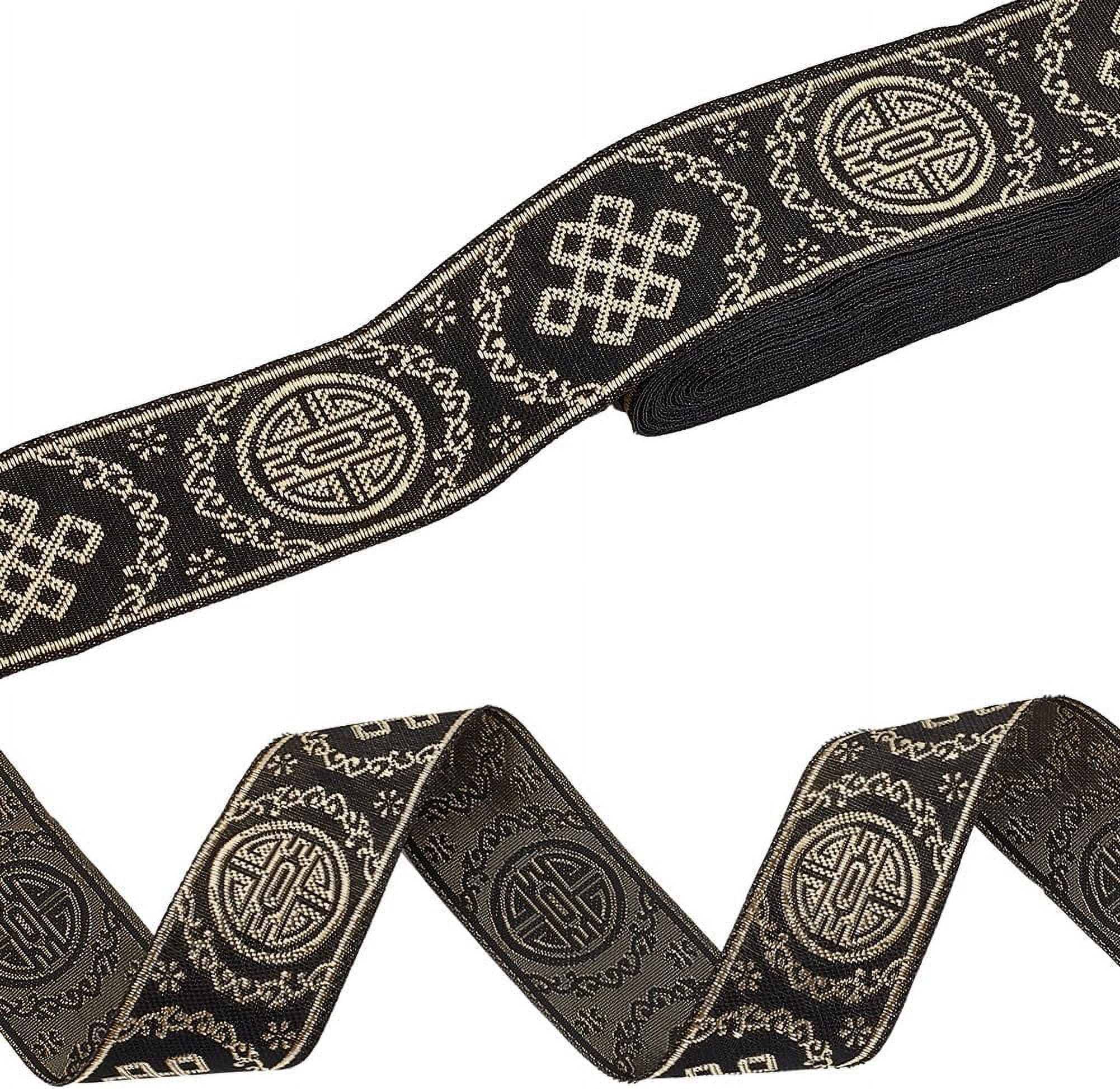 10 Yards Ethnic Style Polyester Ribbon Jacquard Ribbon Tyrolean Ribbon ...