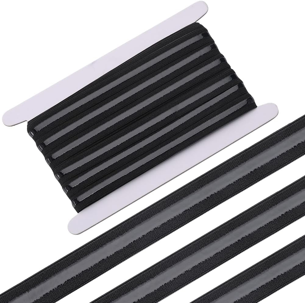 10 Yards Flat Elastic Cord 15mm Wide Non-Slip Silicone Elastic Band ...