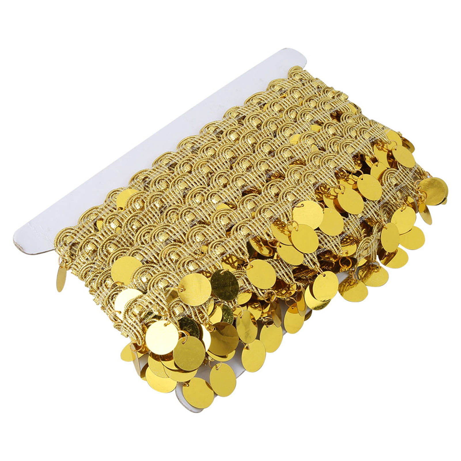 10 Yards Golden Belly Dance Tassel Belt Round Coin Hip Scarf National