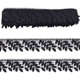 10 Yards Leaf Polyester Lace Trim Lace Ribbons for Garment Accessories ...