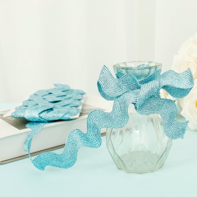 10 Yards Metallic Rick Rack 25mm Wide Glitter Rick Rack Trim Zig Zag ...