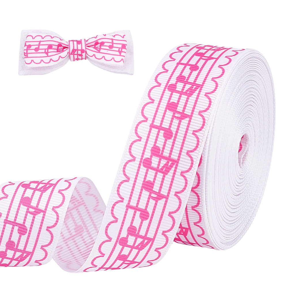 10 Yards Musical Note Ribbon 30mm Polyester Grosgrain Ribbon Music ...