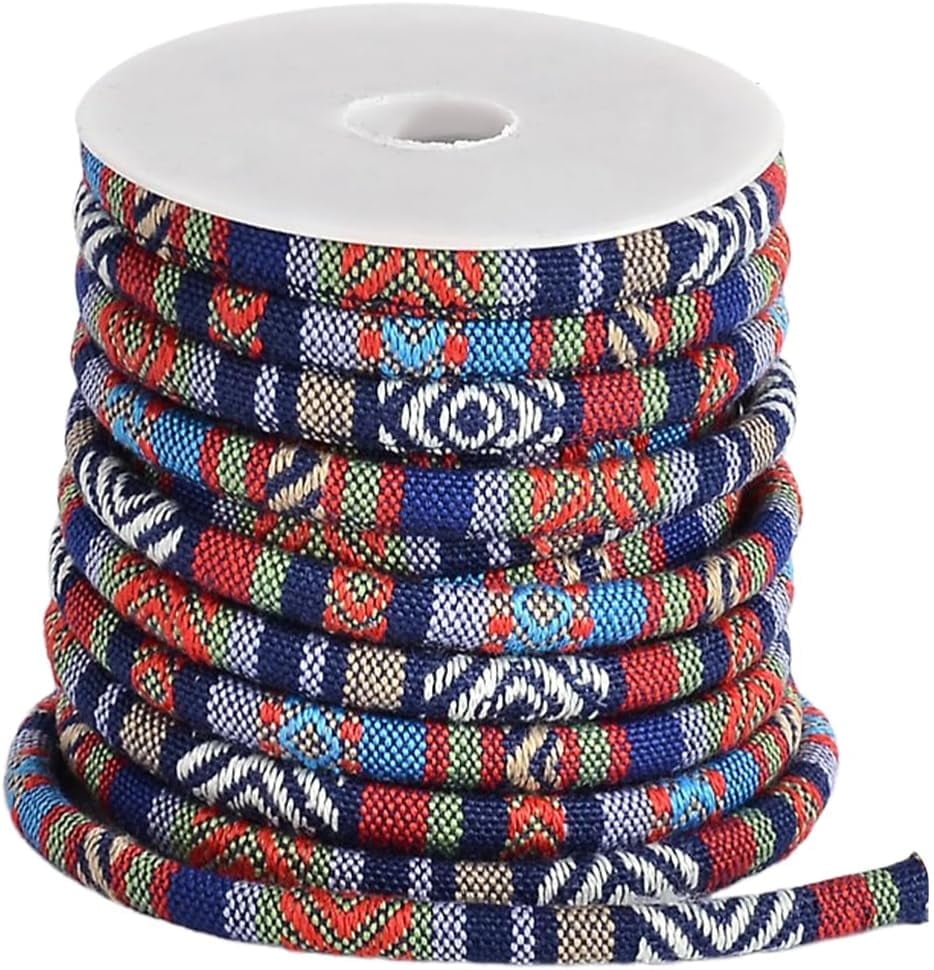 10 Yards Navy Ethnic Cord Friendship Bracelets String Rope Blue Bohemia ...