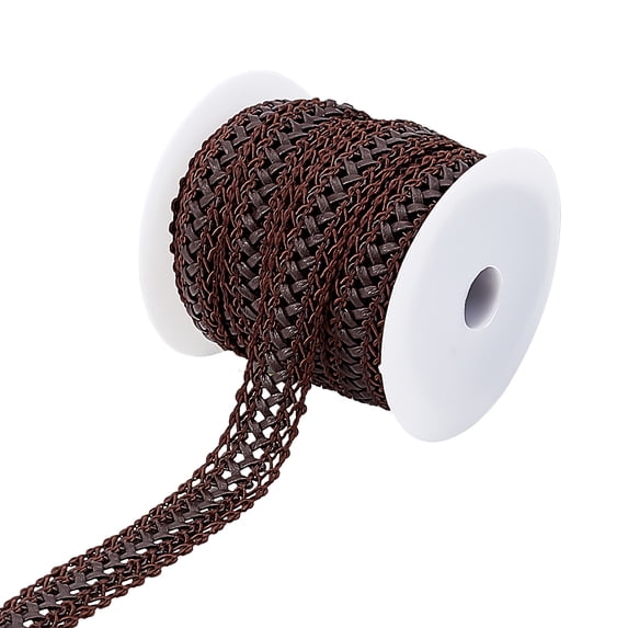 10 Yards PU Imitation Leather Ribbon Centipede Shape with 1pc Plastic ...