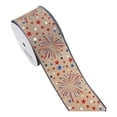 10 Yards Patriotic Ribbon, Red White Blue Wired Ribbon for 4th of July ...