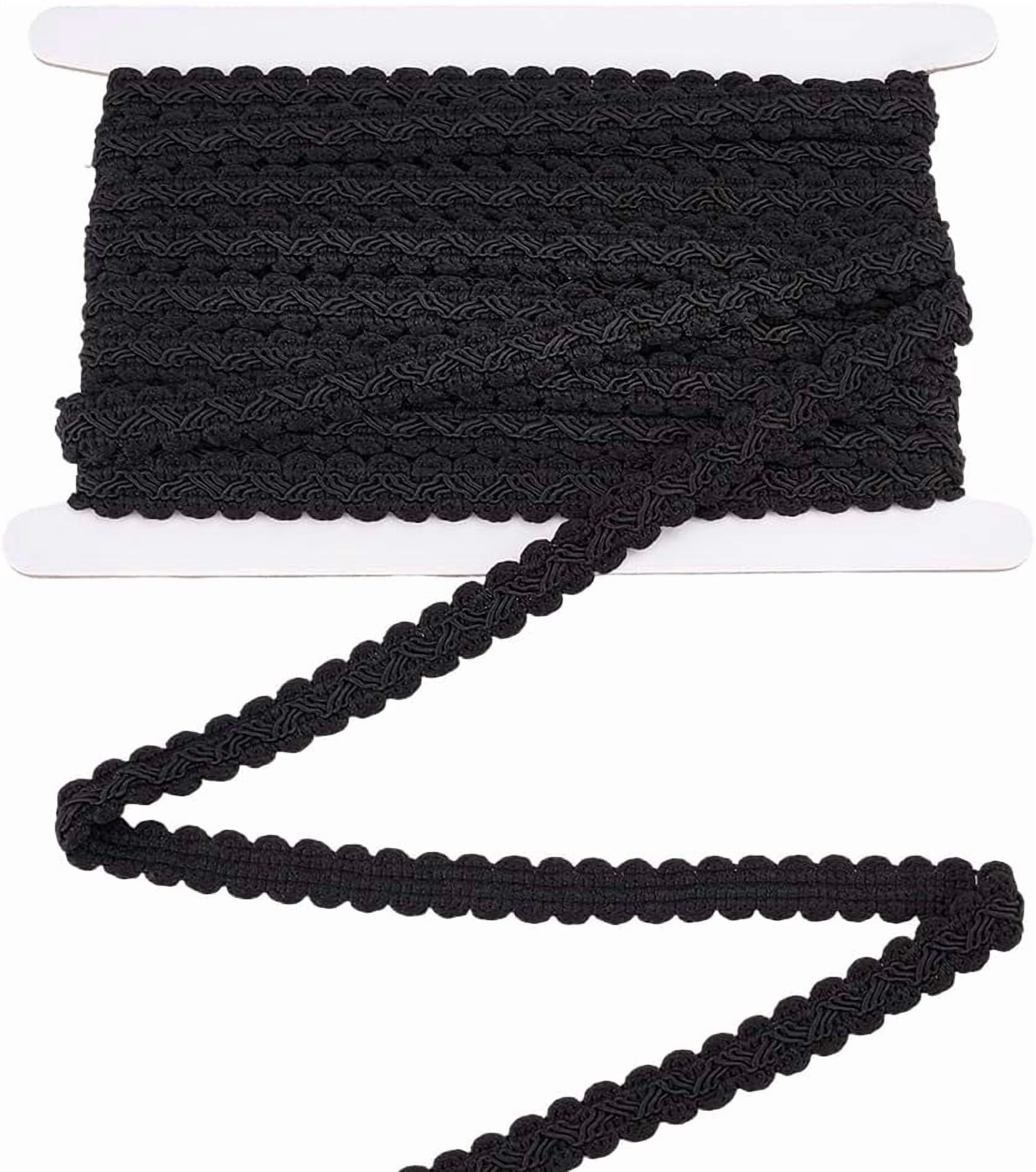 10 Yards Polyester Ribbons for Garment Accessories Black 5/8 inch(15mm ...