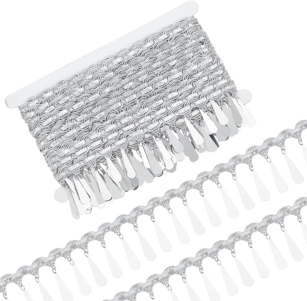 10 Yards Polyester Ribbons with Teardrop Tassel Costume Accessories ...