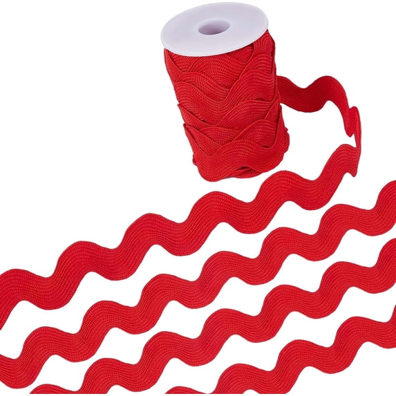 10 Yards Polyester Wavy Fringe Trim Ribbon Wave Bending Lace Trim for ...
