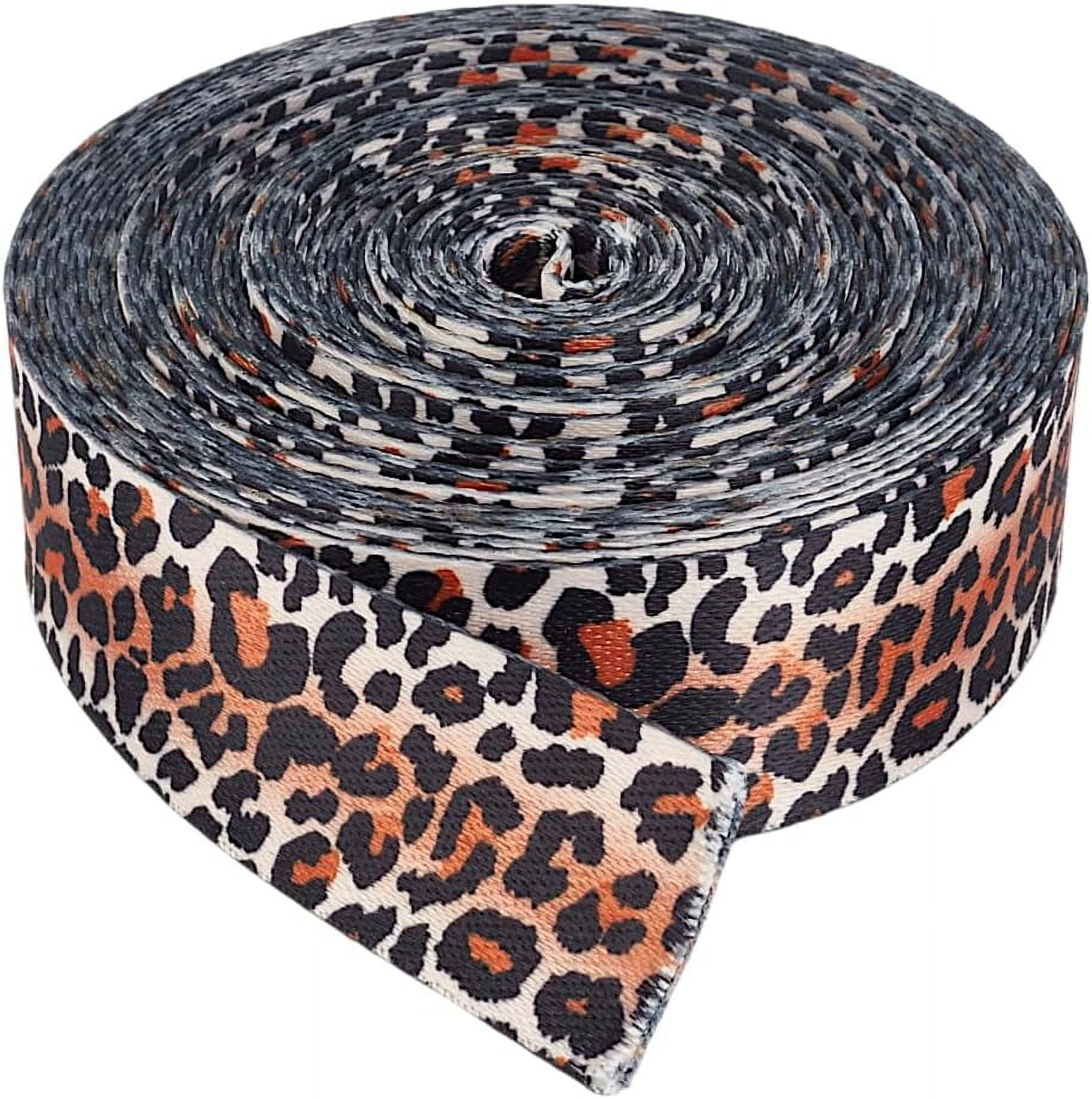 10 Yards Polyester Webbing 1.5 Inch Leopard Print Polyester Webbing ...