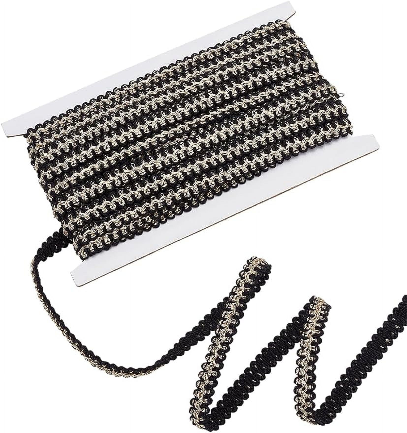 10 Yards Polyester Woven Braid Trim 13mm Wide Lace Ribbon Wave Pattern ...