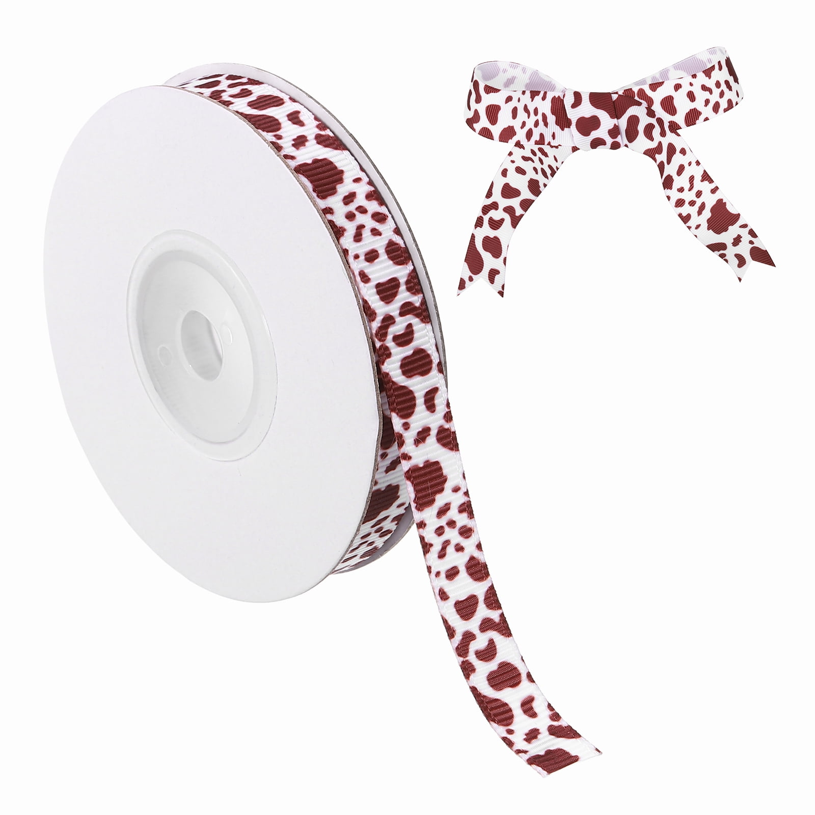 10 Yards Ribbon for Gift Wrapping, 1pcs 10mm(3/8inch) Cow Print Ribbons ...