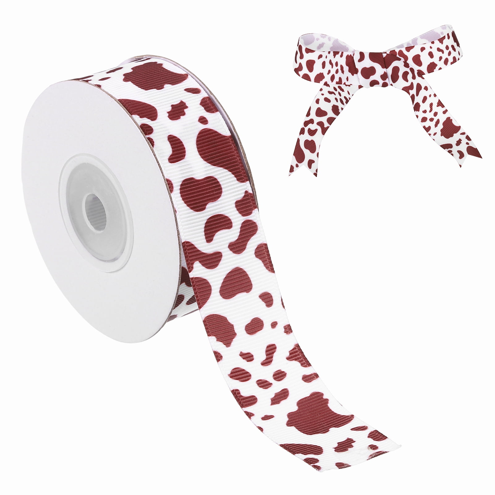 10 Yards Ribbon for Gift Wrapping, 1pcs 25mm / 1 inch Cow Print Ribbons ...