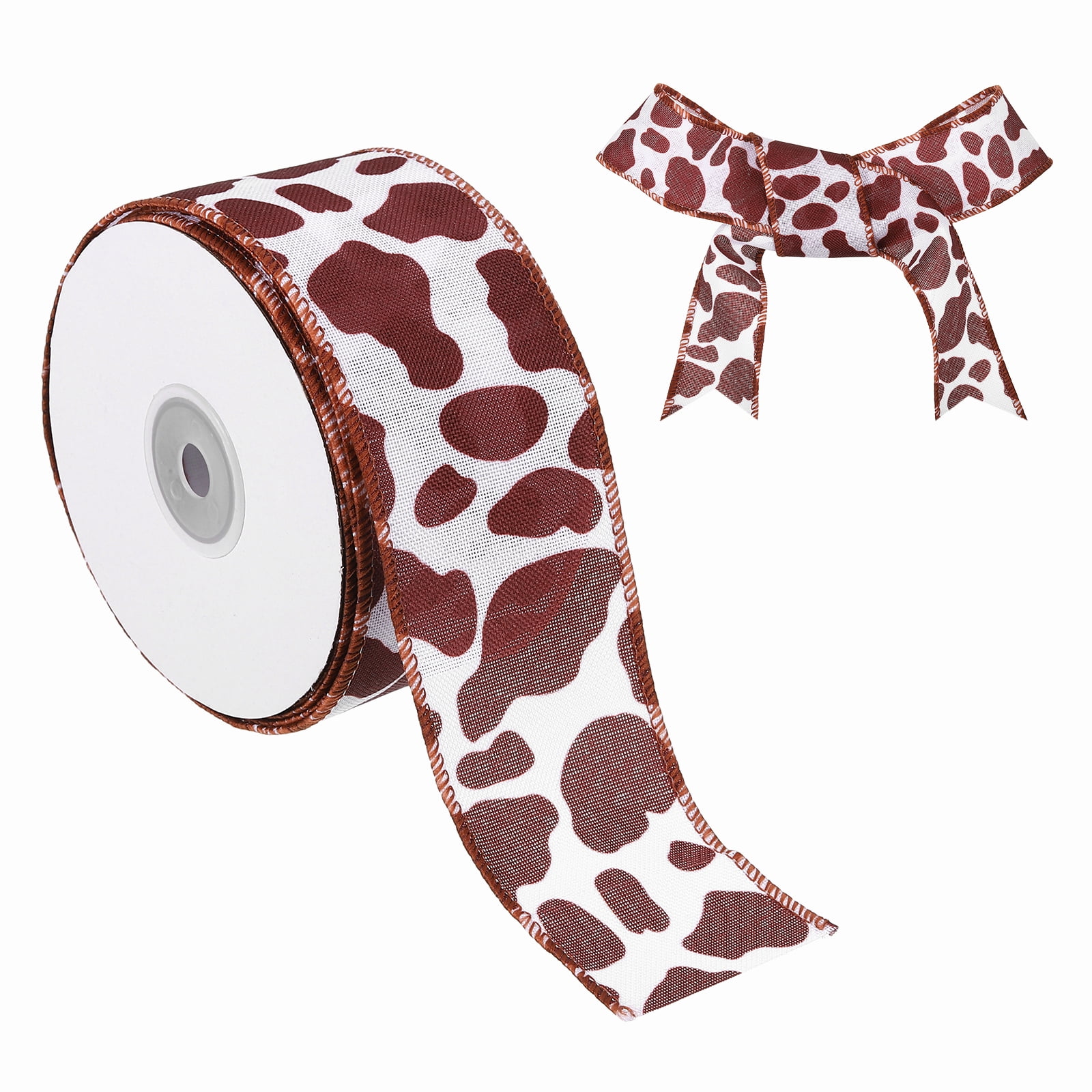 10 Yards Ribbon for Gift Wrapping, 1pcs 50mm (2inch) Cow Print Ribbons ...