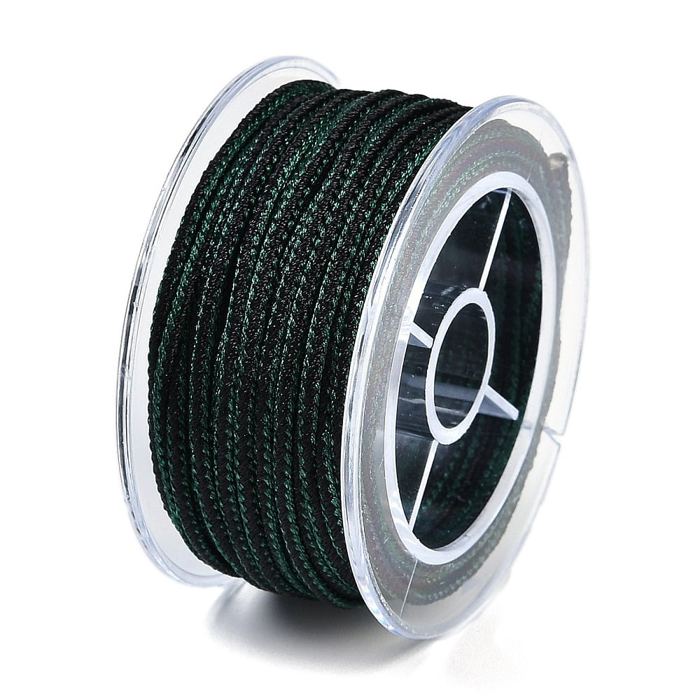 10 Yards Round Nylon Threads for Chinese Knot Making Medium Sea Green 1 ...