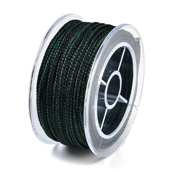 10 Yards Round Nylon Threads for Chinese Knot Making Medium Sea Green 1 ...
