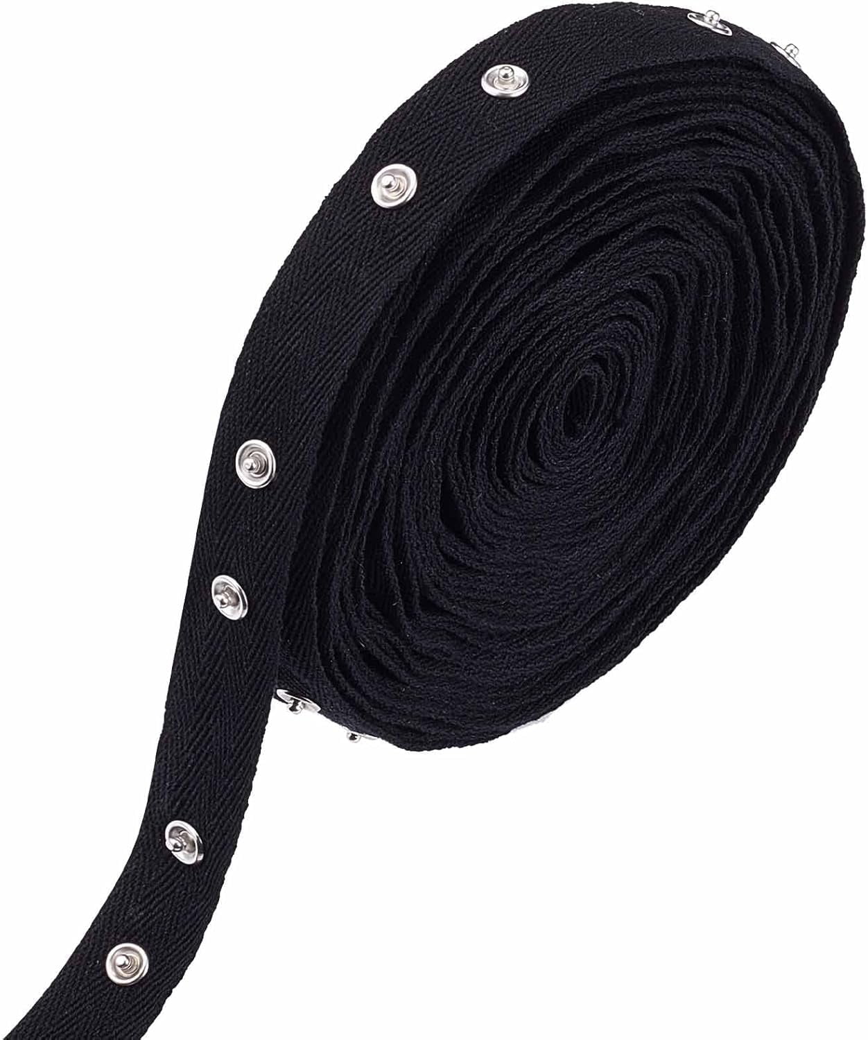 10 Yards Snap Button Tape Trim Sewing Snaps Buttons Zipper Fastener ...