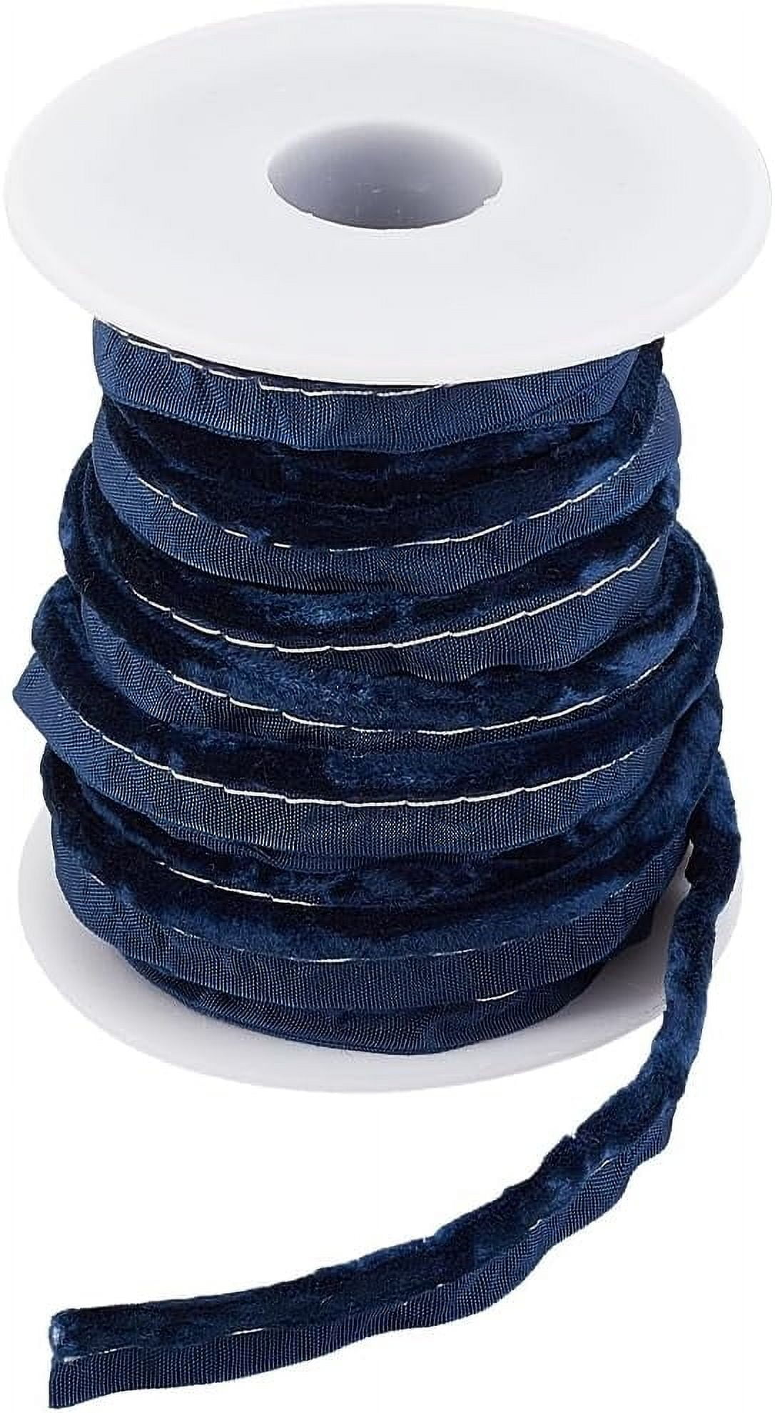 10 Yards Velvet Piping Bias Tape Ribbons Blue Piping Cord Trim 0.4inch ...