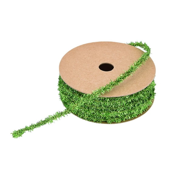 10 Yards Velvet Ribbon - 8mm Wide, Glittery Yarn for Christmas Tree, Gift Wrapping, Decorations ...