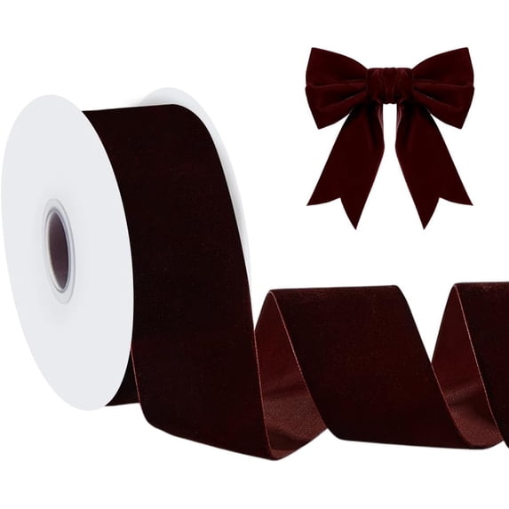 10 Yards Velvet Ribbon Single Sided 2 Inch Wide Vintage Soft Velvet ...