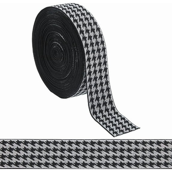 10 Yards Vintage Jacquard Elastic Ribbon 1.54 inch Wide Vintage ...