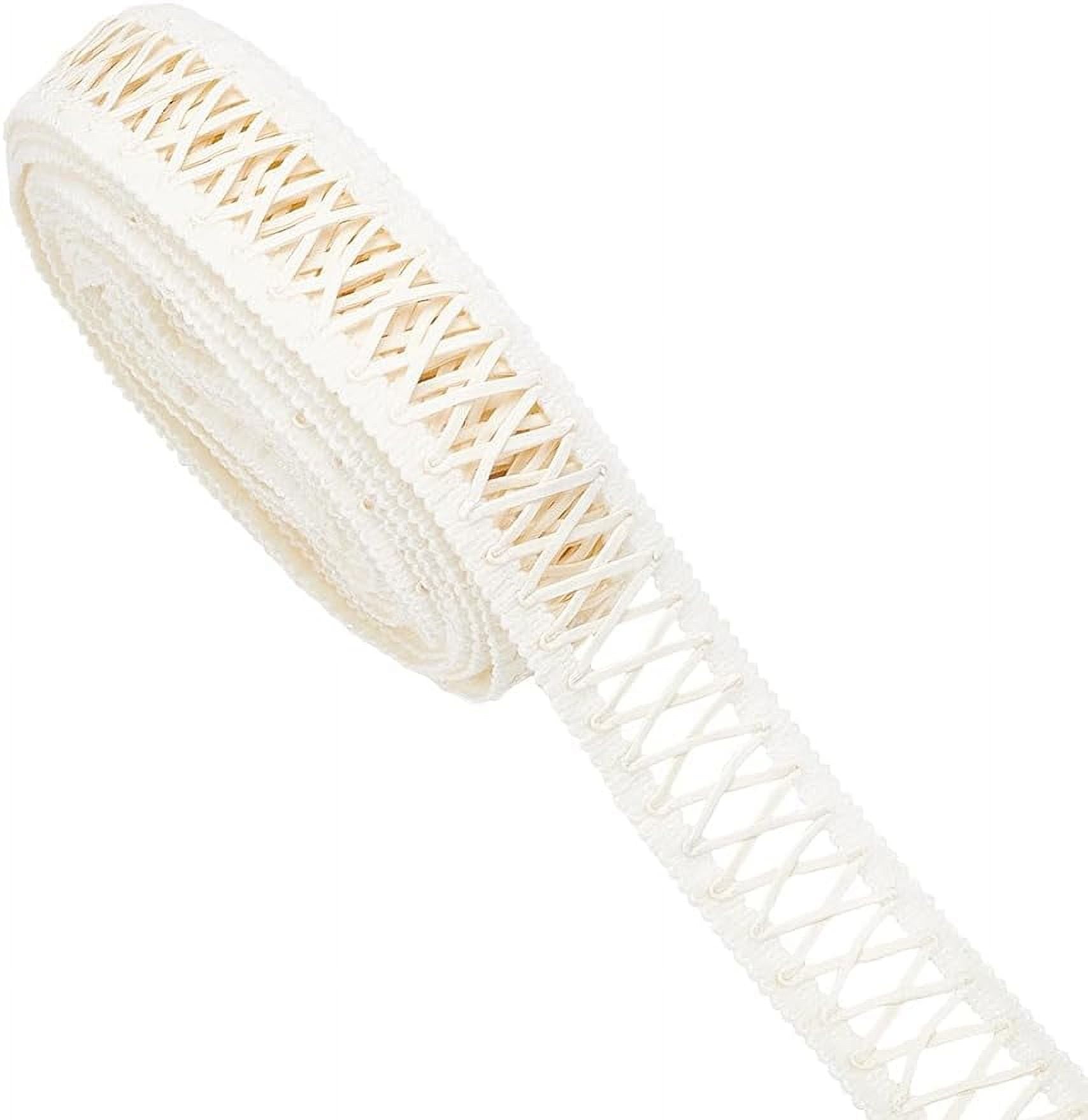 10 Yards White PU Leather Braid Trims 1-5/8 inch Wide Leather Ribbon ...