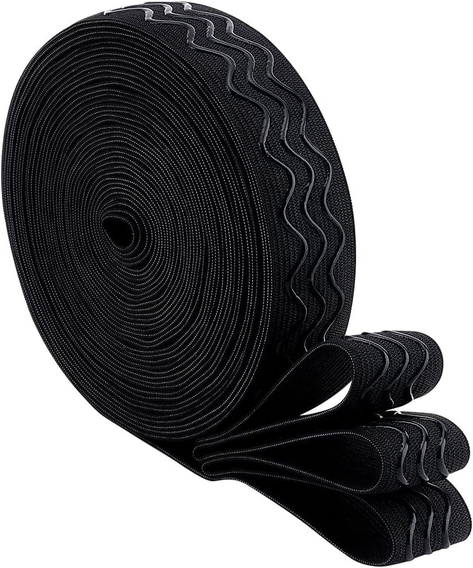 10 Yards x 1.18 Inch Black Silicone Gripper Elastic Band Polyester Non ...