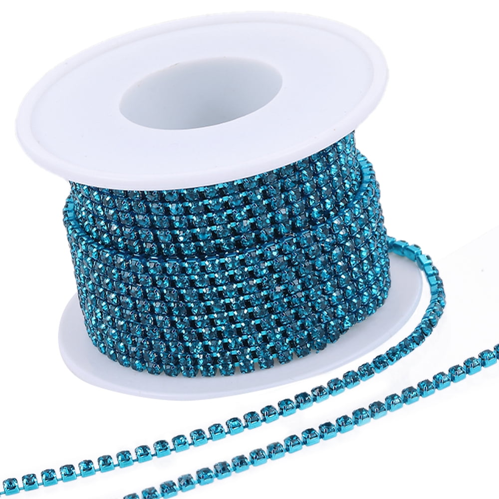 10 Yds 2.5mm Rhinestone Chain Sparkling Rhinestone Close Claw Chain ...