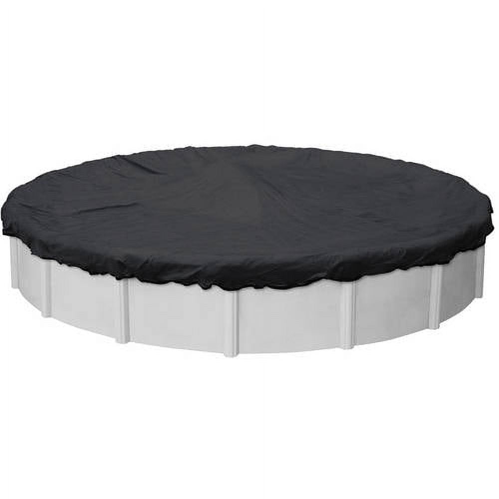 10 Year Heavy-Duty Mesh Black Round Winter Pool Cover, 21 ft. Pool ...