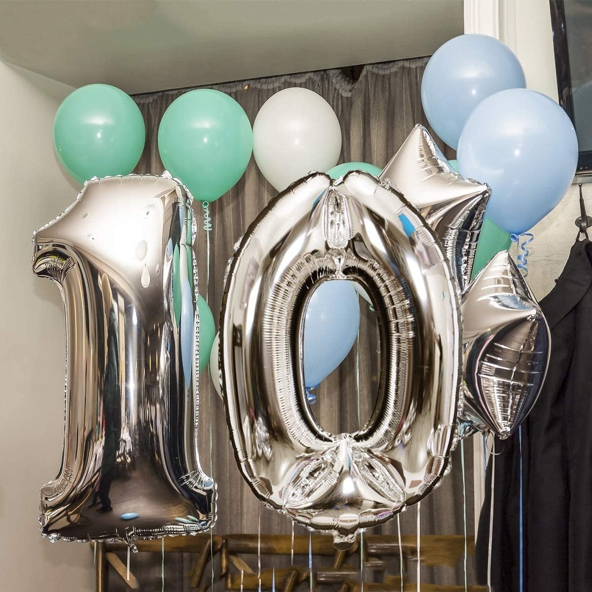 10 Years Anniversary Decoration, Party Balloons 10 Years Old Balloons ...