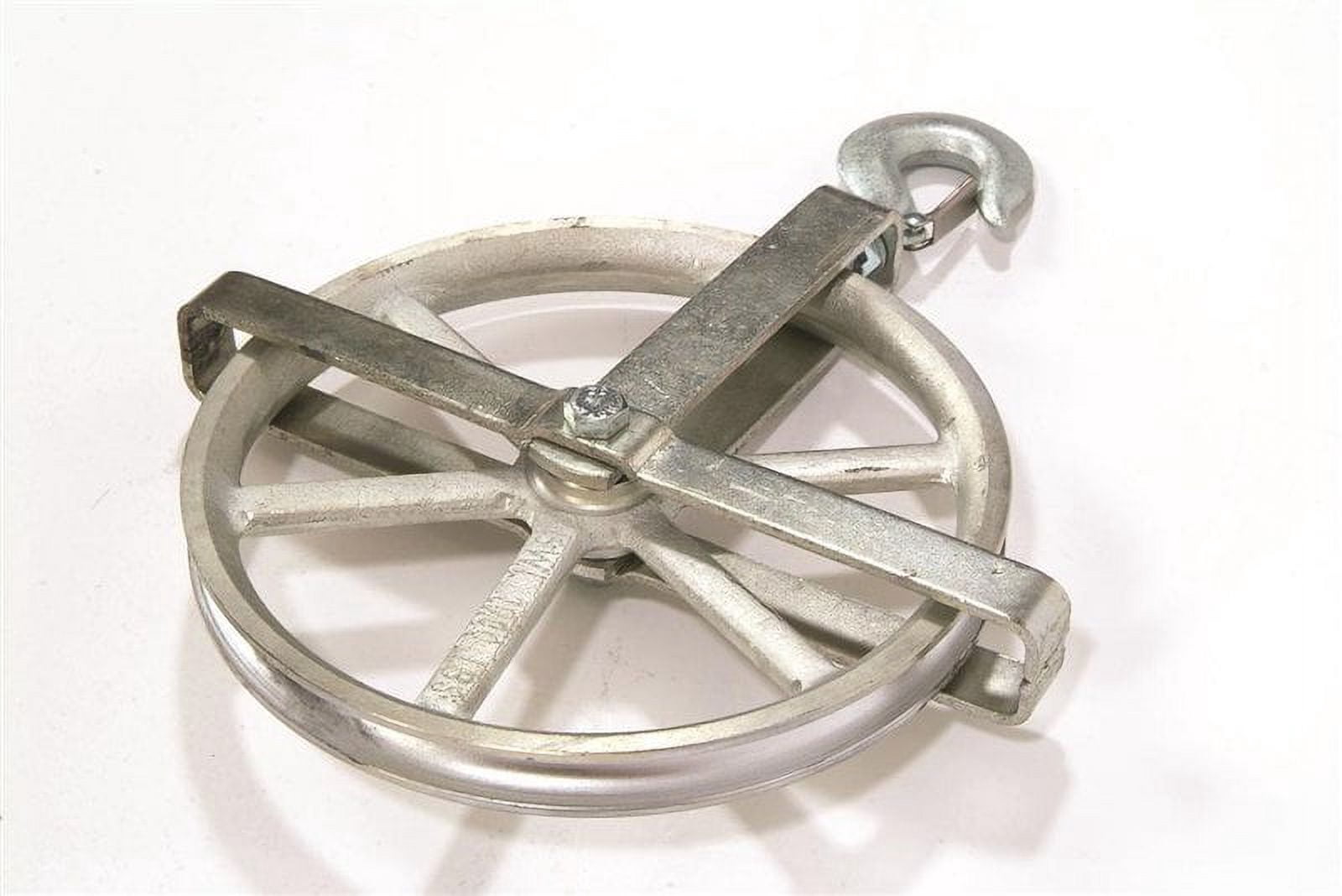 10" Zinc Plated Well Wheel with Safety Latch Permanently Lubricated ...