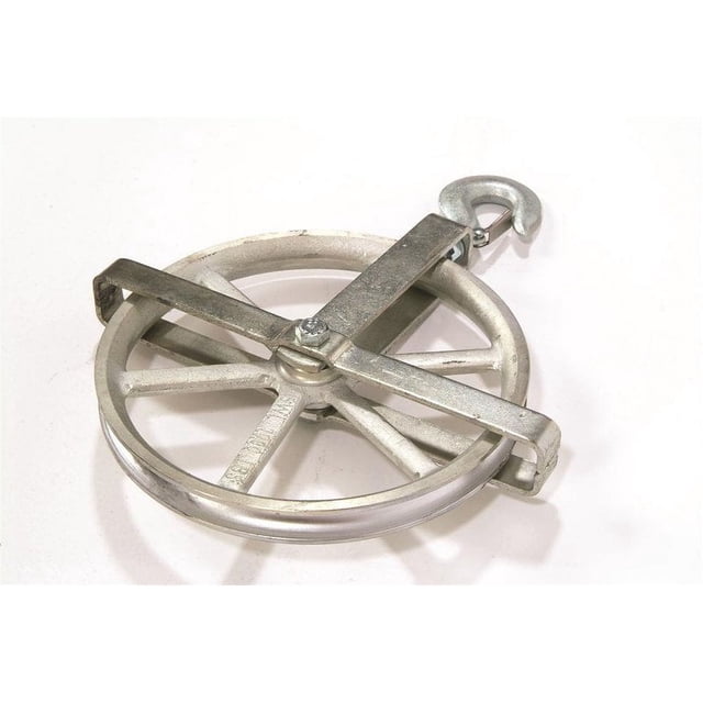 10" Zinc Plated Well Wheel with Safety Latch Permanently Lubricated ...