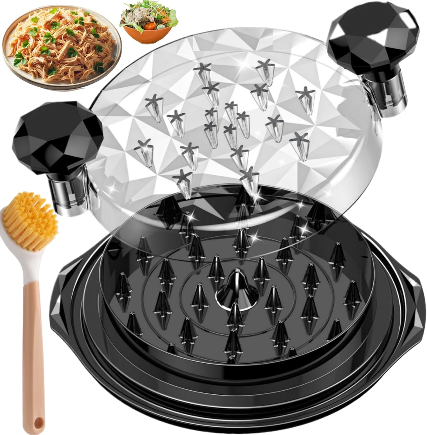 10" chicken & meat shredder tool twist – grinder, mincer for ground ...